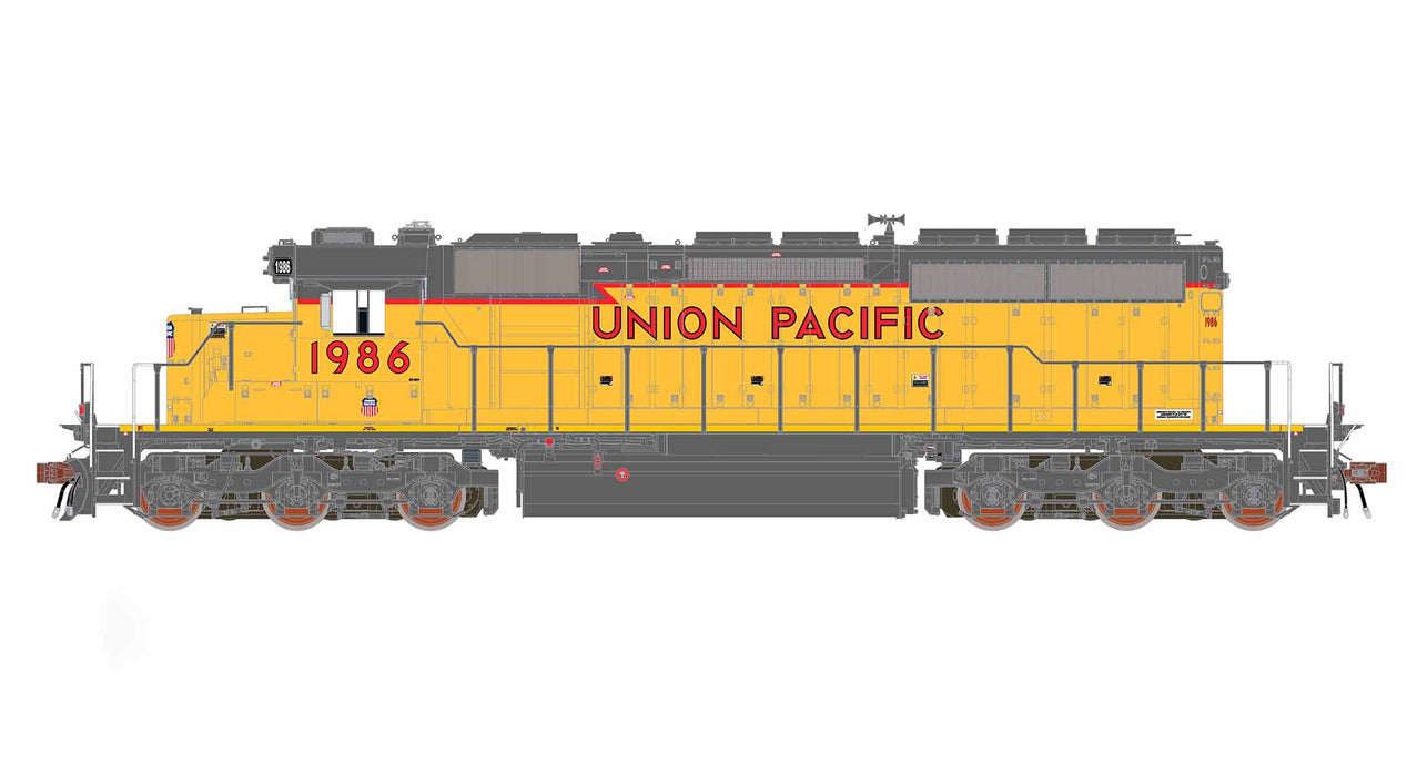 ScaleTrains Rivet 40812 HO Scale EMD SD40-2 Union Pacific UP 1986 - DC — White Rose Hobbies