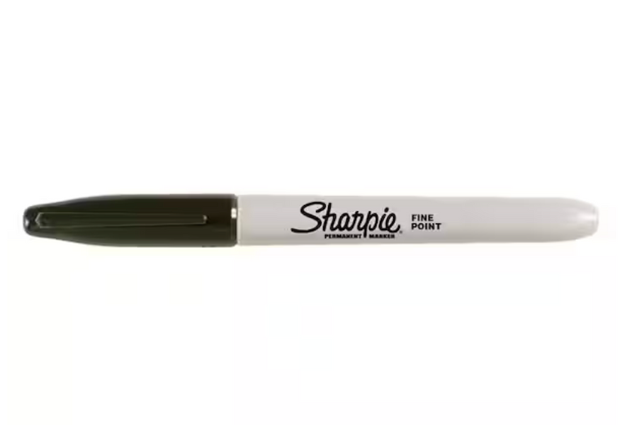 Sharpie Fine Black Sharpie Marker (Single) — White Rose Hobbies