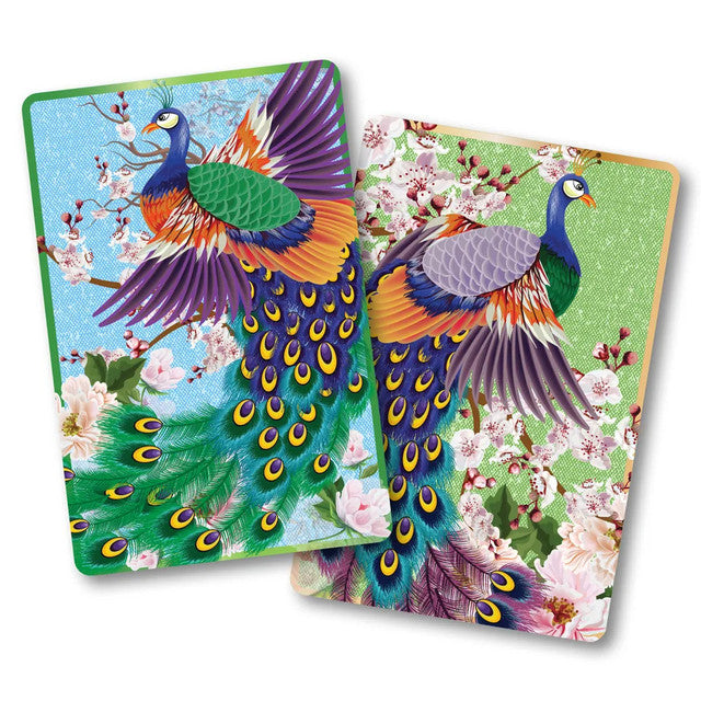 Springbok 91-76045 Proud Peacocks Playing Cards (2 Packs) — White Rose ...