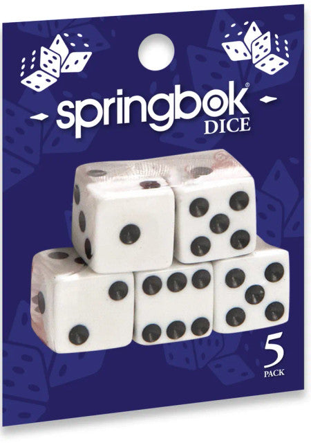 Springbok Dice 5-pack — White Rose Hobbies