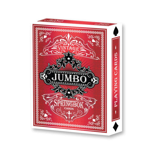 Springbok Vintage Red Jumbo Playing Cards — White Rose Hobbies