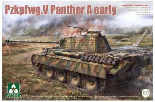Takom 2174 1/35 Pzkpfwg.V Panther A Early Model Tank Kit — White Rose ...