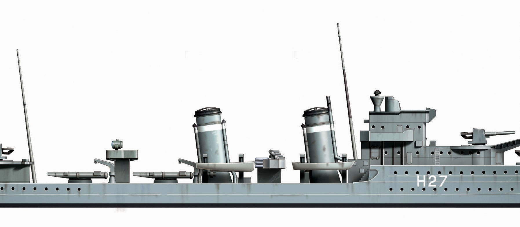 Tamiya 31806 1/700 Battlecruiser HMS Hood and E Class Destroyer Model ...