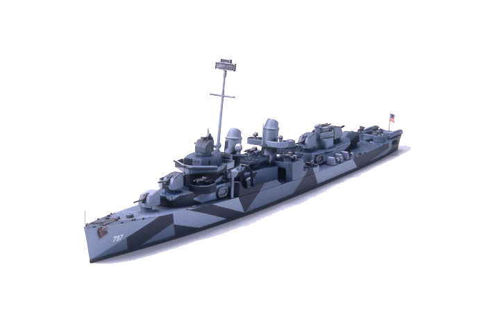 Tamiya 31907 1/700 USS Cushing DD797 Fletcher Class Destroyer Waterlin ...