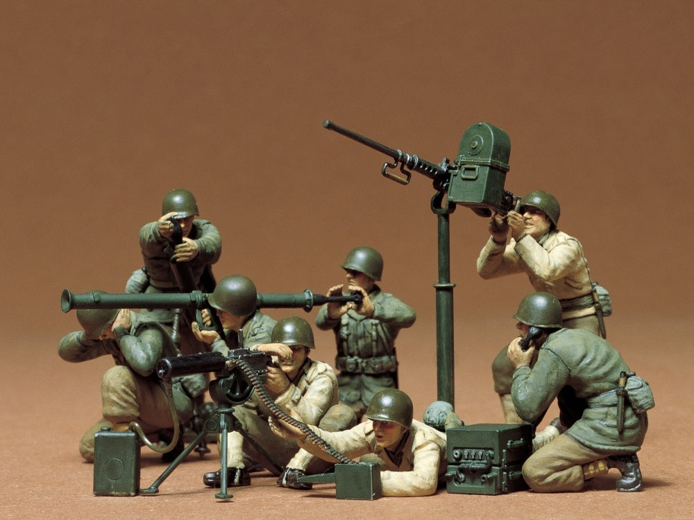Tamiya 35086 1/35 US Gun and Mortar Team Figure Set Kit — White Rose ...