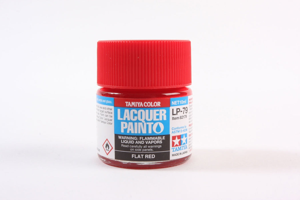 Tamiya 82179 LP-79 Mini Lacquer Paint 10ml - Flat Red — White Rose Hobbies
