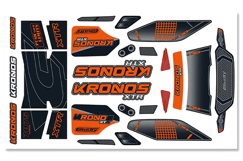 Team Corally C-00180-380-2 Decal Sheet for Kronos XTR Body 1pc — White ...