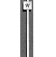 Tichy Train Group 8183 HO Scale Modern Square Whistle Post Sign (32 Pa ...