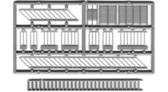 Tichy Train Group 8208 HO Scale Steel Stairs with See-Through Platform ...