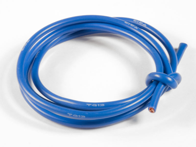 TQ Wire 1332 13 Gauge Super Flexible Wire - 3' Blue — White Rose Hobbies