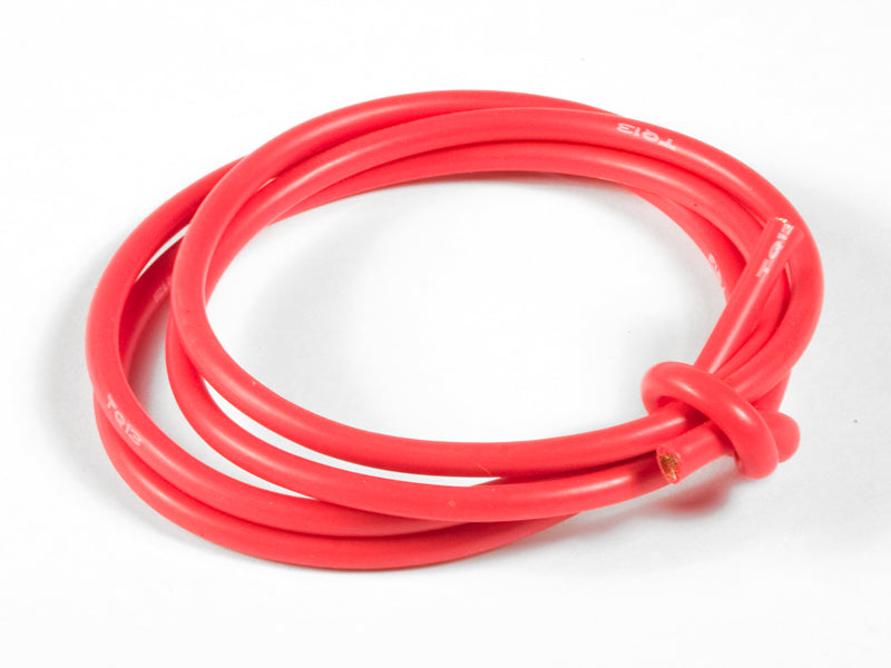 TQ Wire 1334 13 Gauge Super Flexible Wire - 3' Red — White Rose Hobbies