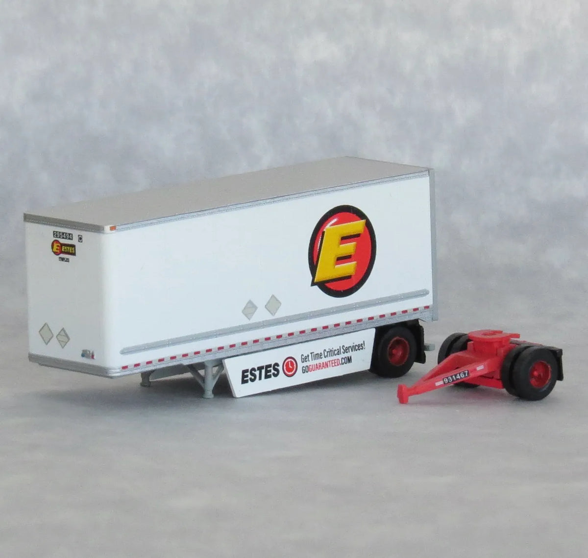 Trainworx 42894-02 N Scale 28′ Pup Semi Trailer ESTES 295494 — White ...