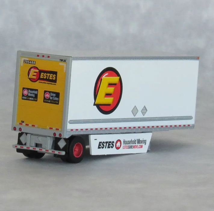 Trainworx 42894-03 N Scale 28′ Pup Semi Trailer ESTES 296073 — White ...