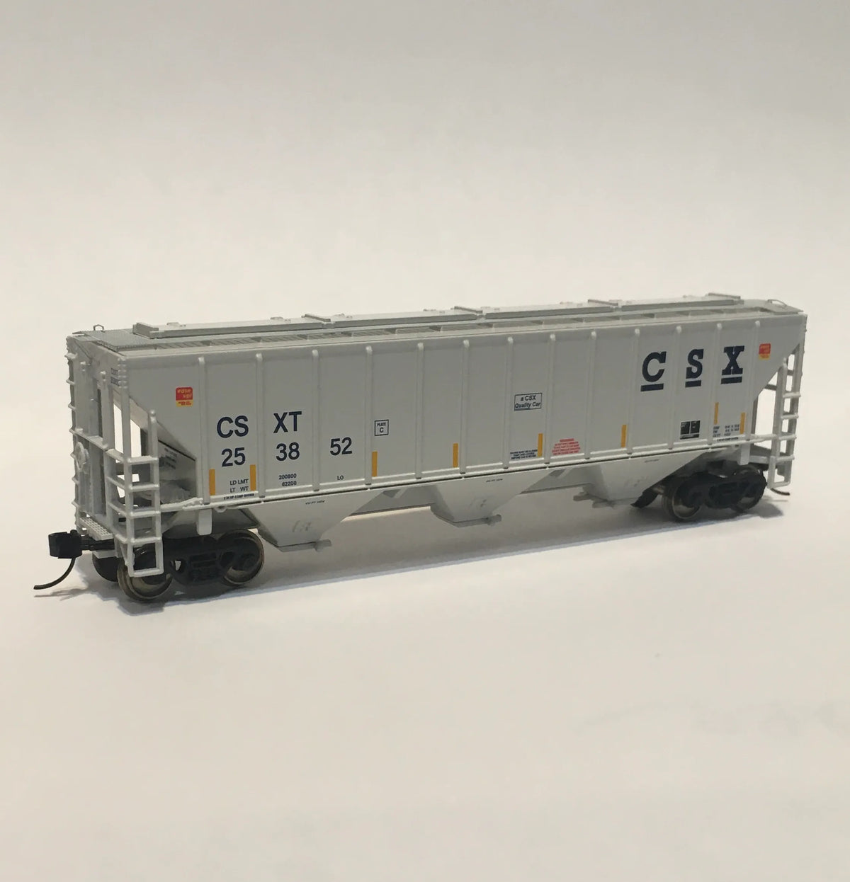 Trainworx N Scale 24424-01 PS-4427 Covered Hopper CSXT 253852 — White Rose Hobbies