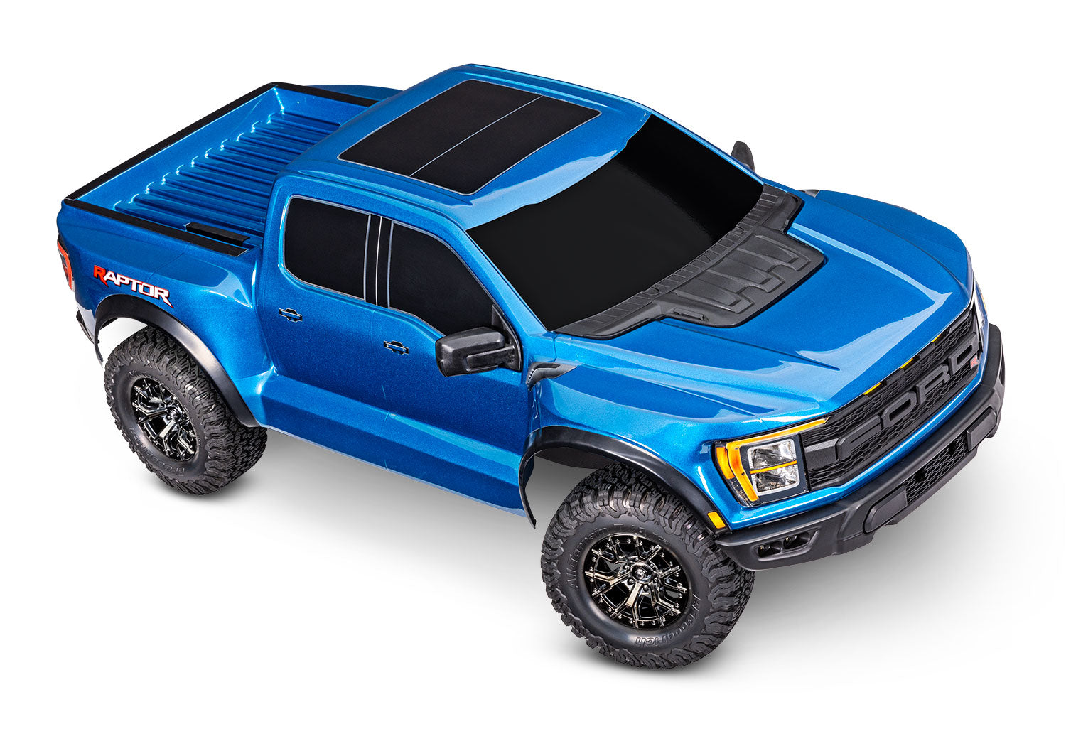 Traxxas 101076-4 Metallic Blue 1/10 Pro Scale Ford Raptor R™ 4x4 VXL R ...