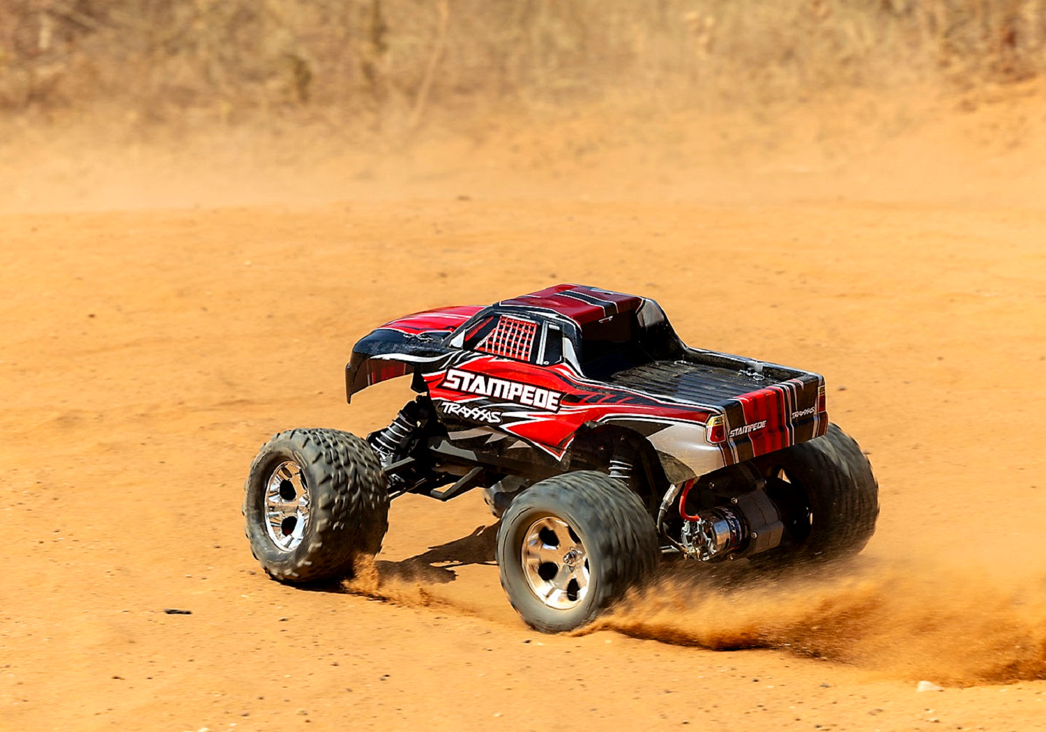 Traxxas 36054-8 Red 2WD Stampede RTR 1/10 XL-5 Monster Truck with Batt ...