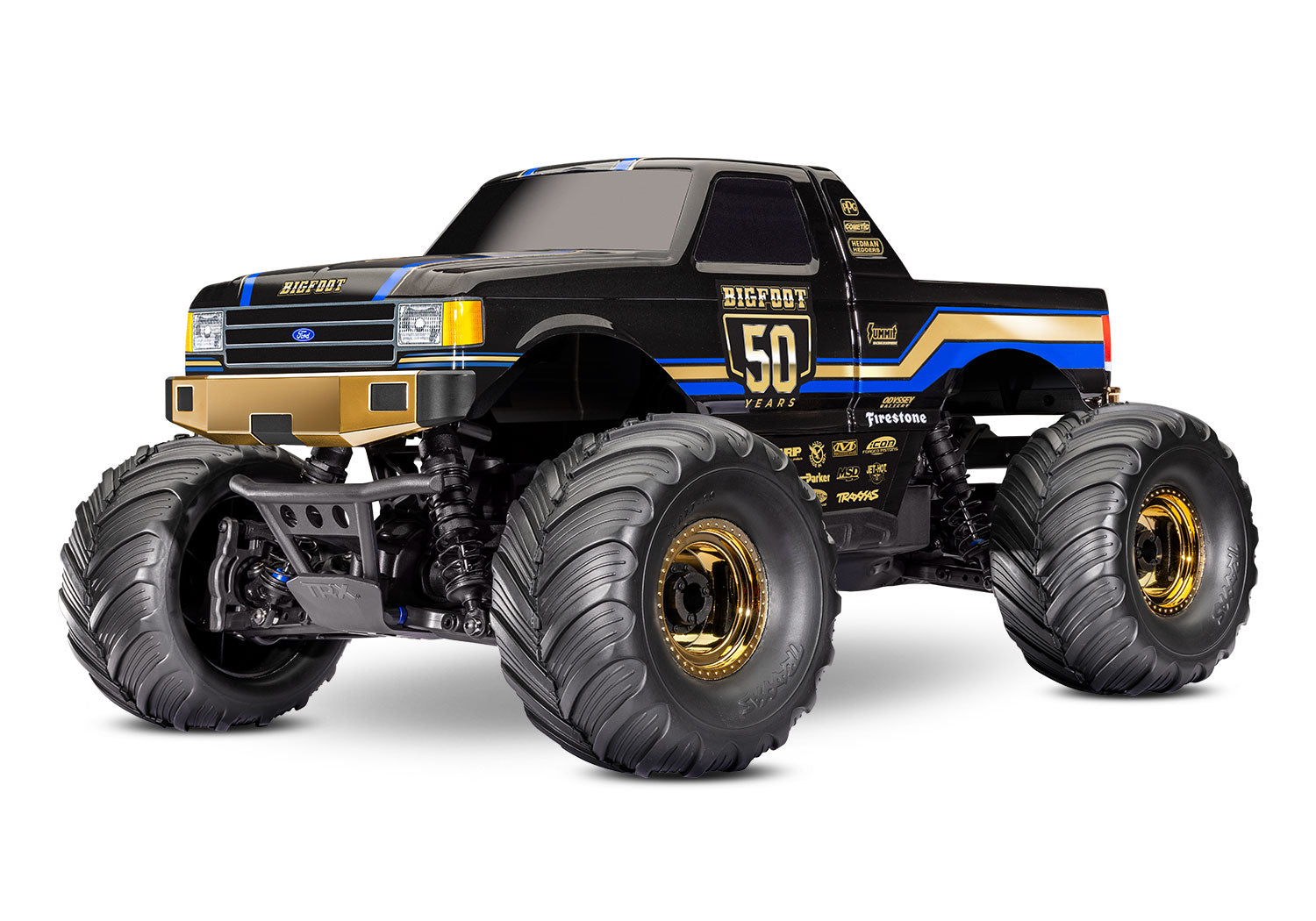 Traxxas 67134-1 1/10 RTR 50th Anniversary 4x4 Bigfoot No. 1 BL-2s Brus — White Rose Hobbies