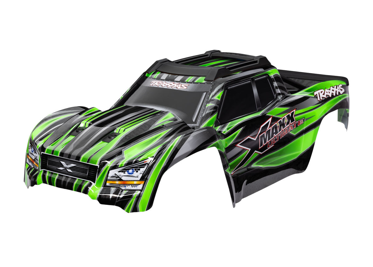 Traxxas 7868 Green X-Maxx Ultimate Painted Body — White Rose Hobbies