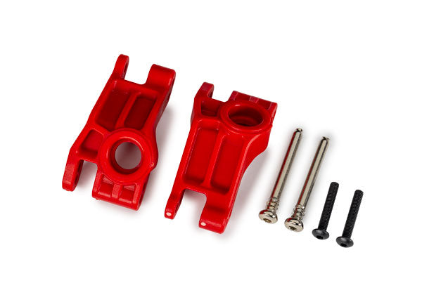 Traxxas 9150 Red Extreme Heavy Stub Axle Carriers for 2WD Vehicles Tra ...