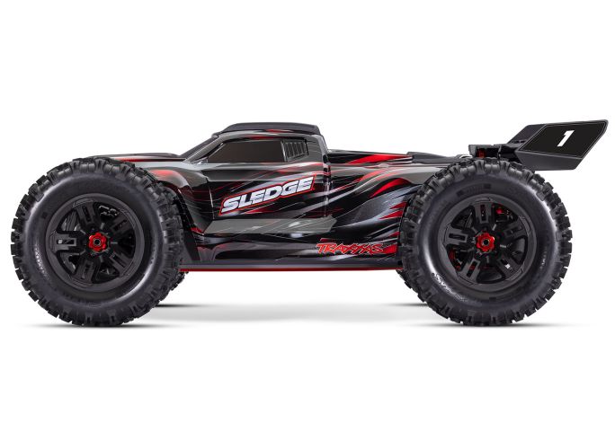 Traxxas 95096-4 Red Sledge™ Belted 1/8 AWD 6s Brushless Electric Monst — White Rose Hobbies