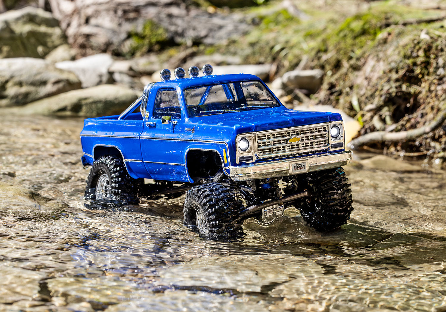 Traxxas 97064-1 Blue 1/18 TRX-4m High Trail 1979 Chevy K10 Truck ...