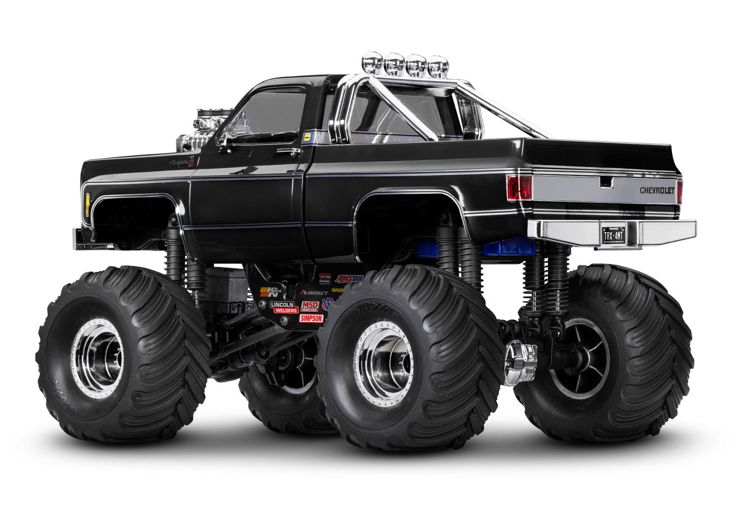 Traxxas 98064-1 Black 1/18 TRX-4MT Chevrolet K10 Monster Truck — White Rose Hobbies