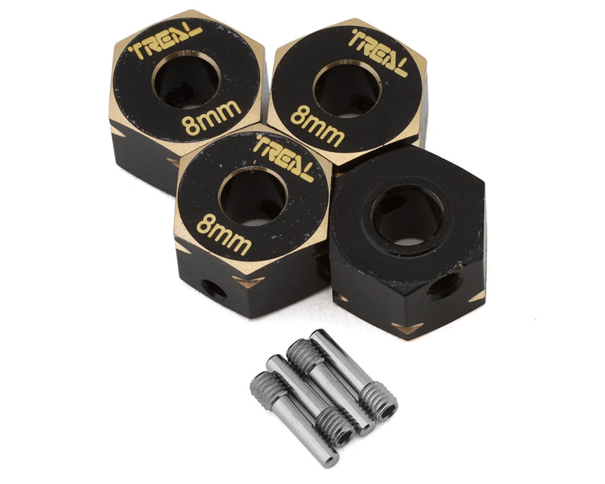 Treal Hobby (X00391TTX7) Brass 8mm Wheel Hex Hub for Axial Capra and S ...