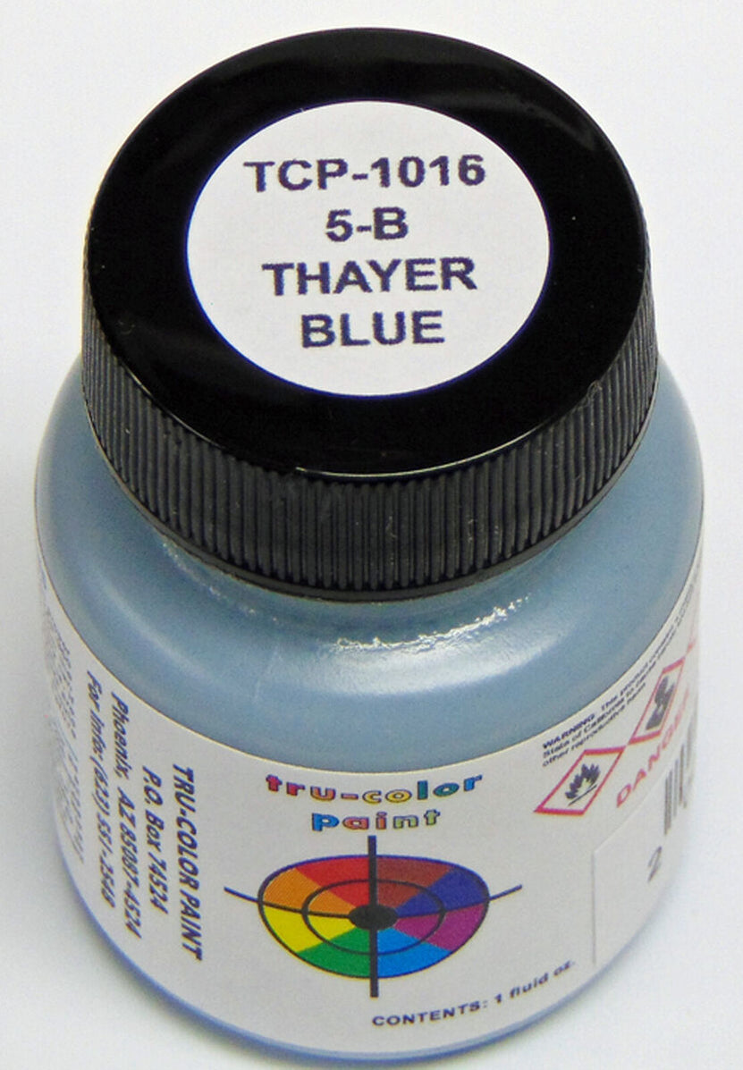 Tru-Color 1016 5-B Thayer Blue 1941 1oz Acrylic Model Paint — White ...
