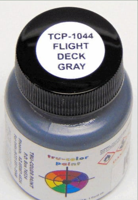 Tru-Color 1044 Modern Flight Deck Gray 1oz Acrylic Model Paint — White ...