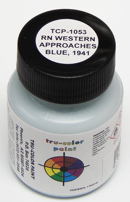 Tru-Color 1053 RN Western Approaches Blue 1oz Acrylic Model Paint ...