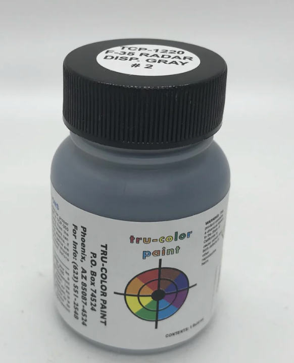 Tru-Color 1220 F-35 Radar Dispersion Gray #2 1oz Acrylic Model Paint ...