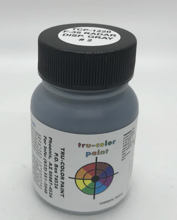Tru-Color 1220 F-35 Radar Dispersion Gray #2 1oz Acrylic Model Paint ...