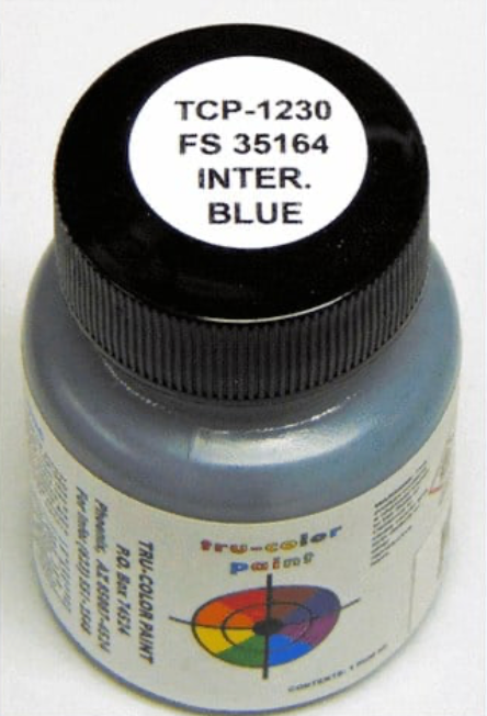 Tru-Color 1230 FS35164 Intermediate Blue 1oz Acrylic Model Paint ...