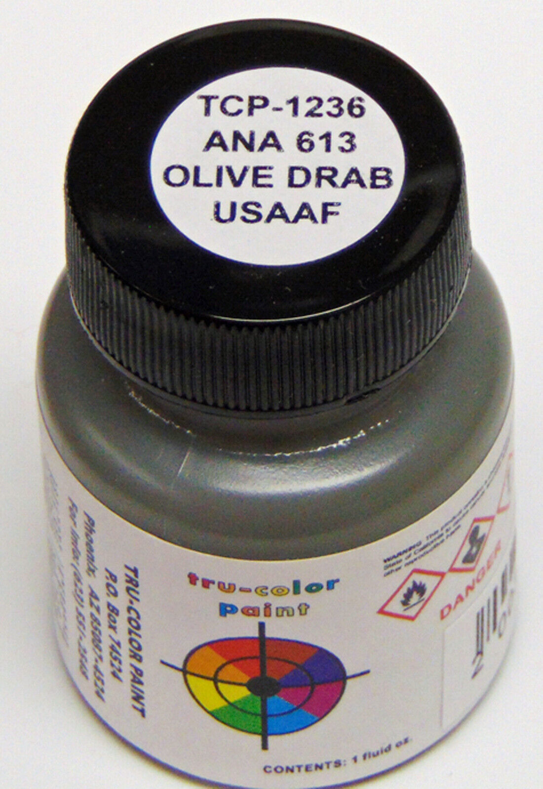 Tru-Color 1236 ANA 613 Olive Drab US Army Airforce WWII 1oz. Acrylic M ...