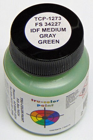 Tru-Color 1273 FS34227 IAF Medium Gray Green 1 oz. Acrylic Model Paint ...
