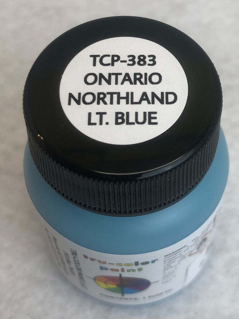 Tru-Color 383 Ontario Northland Light Blue 1 oz. Acrylic Model Paint ...