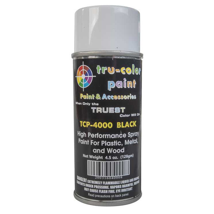 Tru-Color 4000 Gloss Black High Performance Spray Paint 4.5oz — White ...