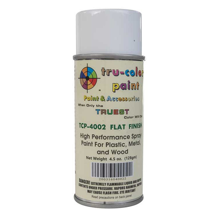 Tru-Color 4002 Flat Coat High Performance Spray Paint 4.5oz — White ...