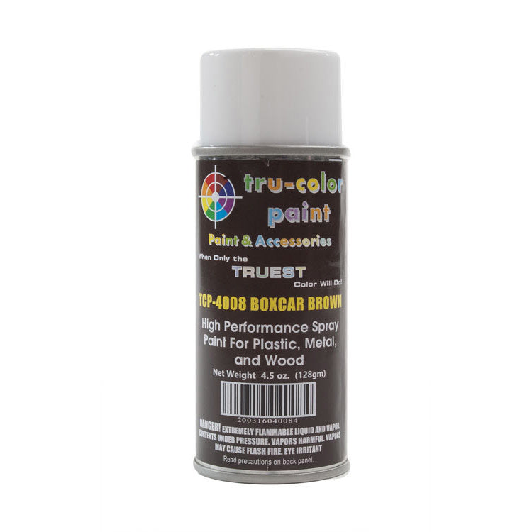 Tru-Color 4008 Boxcar Brown High Performance Spray Paint 4.5oz — White ...
