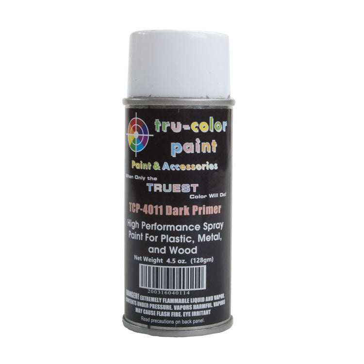 Tru-Color 4011 Dark Primer High Performance Spray Paint 4.5oz — White ...