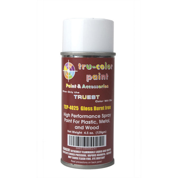 Tru-Color 4025 Burnt Iron High Performance Spray Paint 4.5oz — White ...