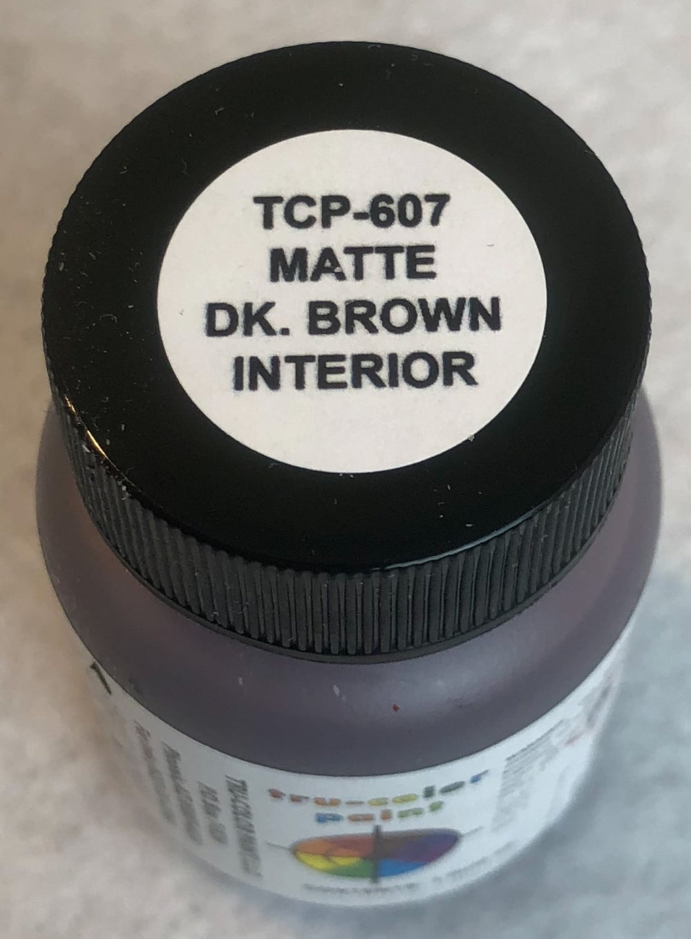 Tru-Color 607 Automotive Interior Dark Brown 1 oz. Acrylic Model Paint ...