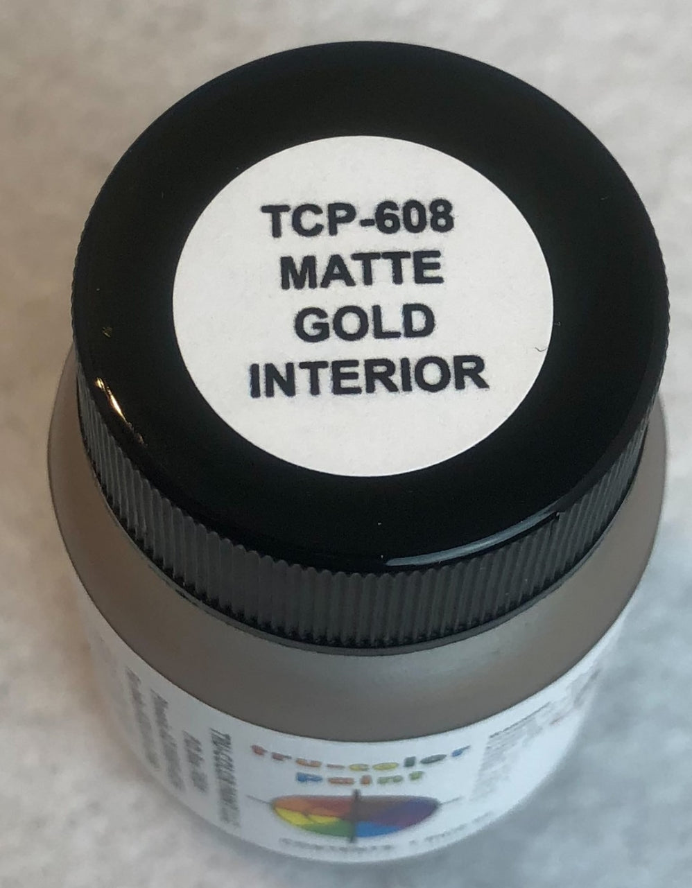 Tru-Color 608 Automotive Interior Gold 1 oz. Acrylic Model Paint ...
