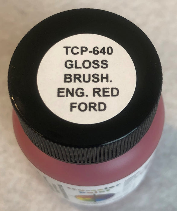 Tru-Color 640 Gloss Brushable Ford Engine Red 1 oz. Acrylic Model Pain ...