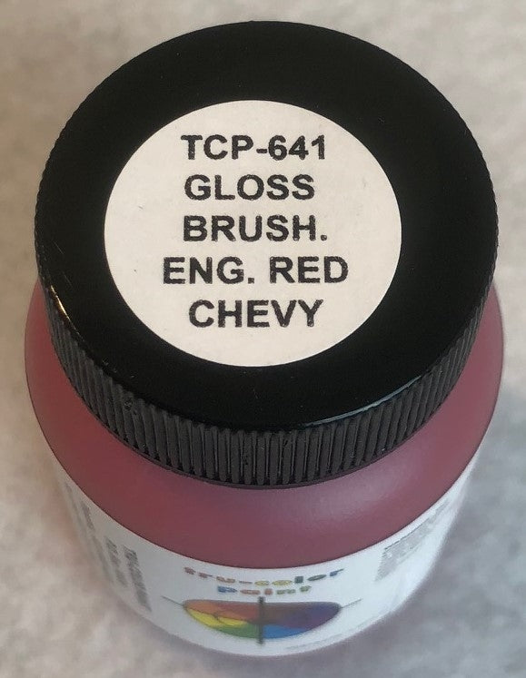 Tru-Color 641 Gloss Brushable Chevrolet Engine Red 1 oz. Acrylic Model ...