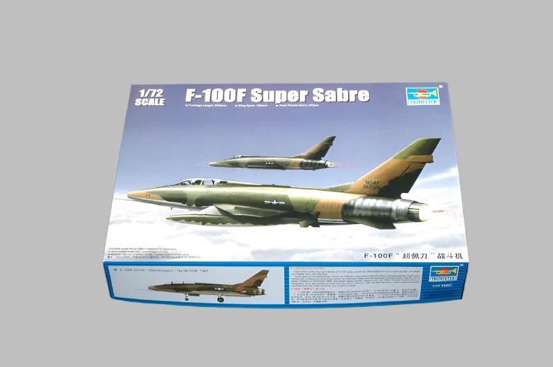 Trumpeter Scale Models 1650 1/72 F-100F Super Sabre Fighter Model Airc ...