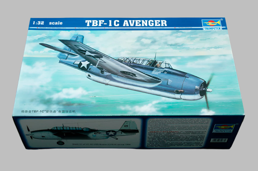 Trumpeter Scale Models 2233 1/32 Grumman TBF-1C Avenger Model Aircraft ...