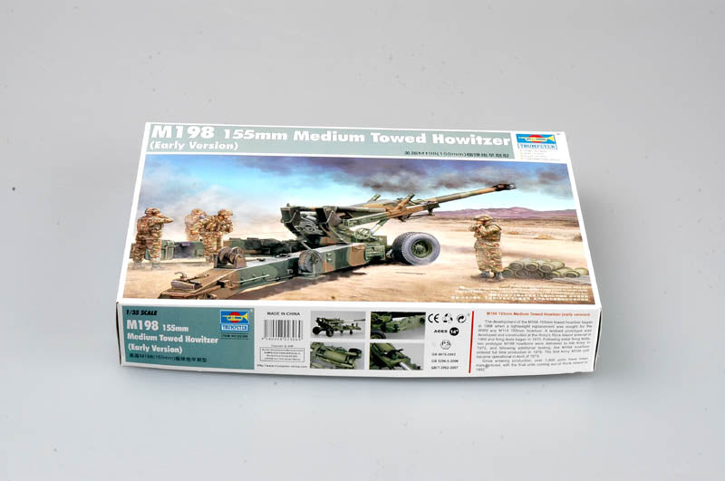 Trumpeter Scale Models 2306 1/35 M198 155mm Medium Towed Howitzer Earl ...