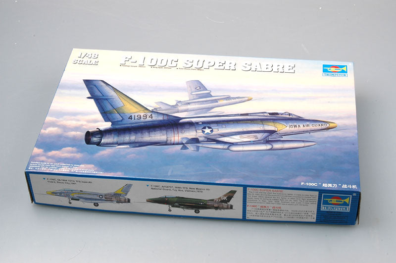 Trumpeter Scale Models 2838 1/48 F-100C Super Sabre Fighter Model Kit — White Rose Hobbies