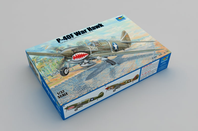 Trumpeter Scale Models 3227 1/32 P-40F Warhawk Model Aircraft Kit ...